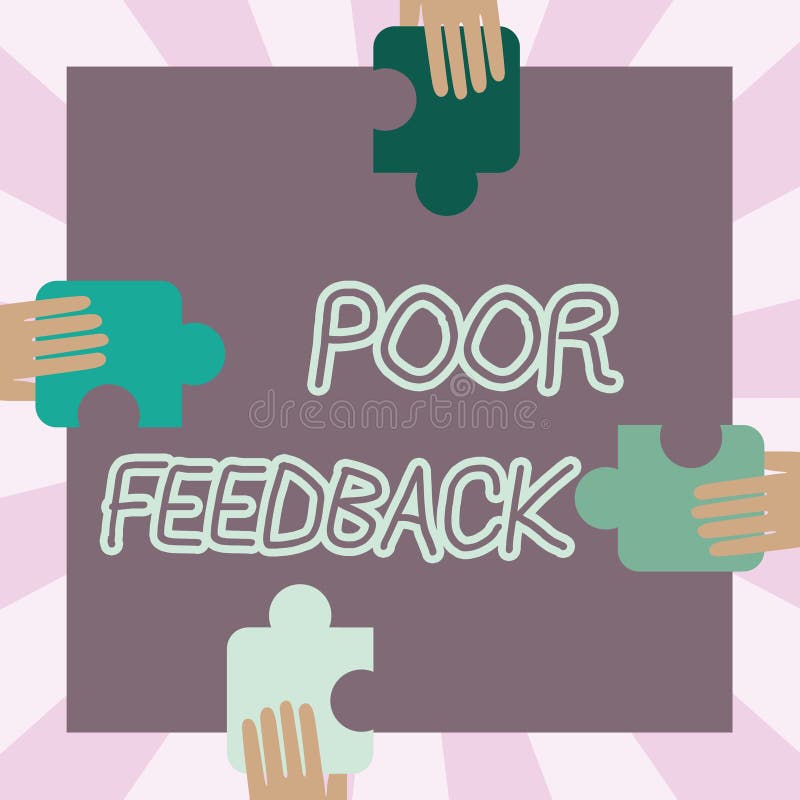 Writing Displaying Text Poor Feedback. Business Showcase a Response or ...