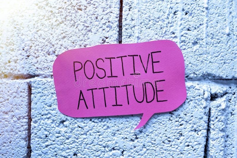 Writing Displaying Text Positive AttitudeBeing Optimistic in Life ... Writing Displaying Text Positive AttitudeBeing Optimistic in Life ...
