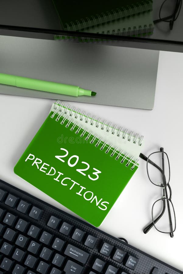 Writing Displaying Text 2023 Predictions. Word Written on List of ... Writing Displaying Text 2023 Predictions. Word Written on List of ...