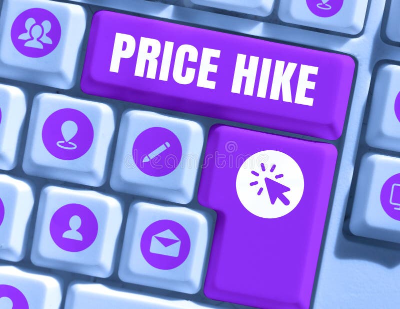 Writing Displaying Text Price Hike. Business Showcase Sum of Values ... Writing Displaying Text Price Hike. Business Showcase Sum of Values ...