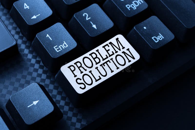Writing Displaying Text Problem Solution Conceptual Photo Solving Consists Of Using Generic
