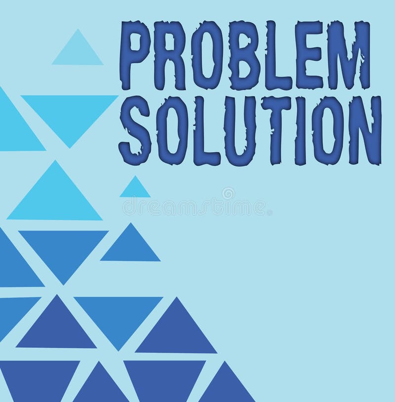 Writing Displaying Text Problem Solution Word Written On Solving Consists Of Using Generic