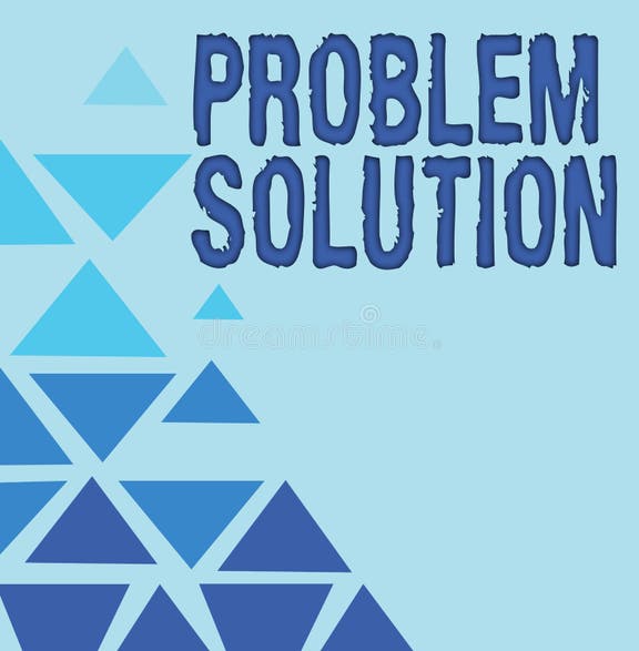 Writing Displaying Text Problem Solution. Word Written on Solving Consists of Using Generic ...