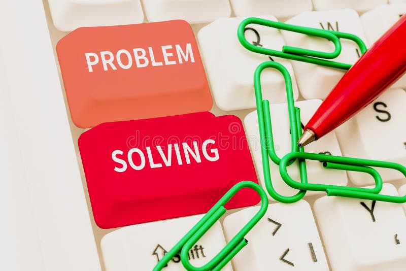 Conceptual Display Problem Solving Business Approach Having A Good Capability Of Finding A