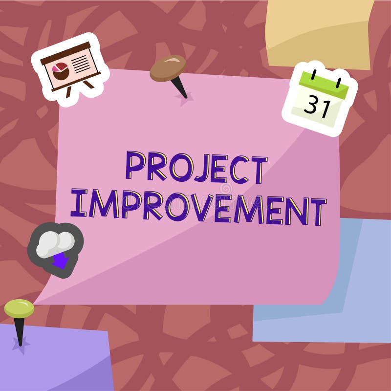 Writing Displaying Text Project Improvement. Word Written on Methods ...