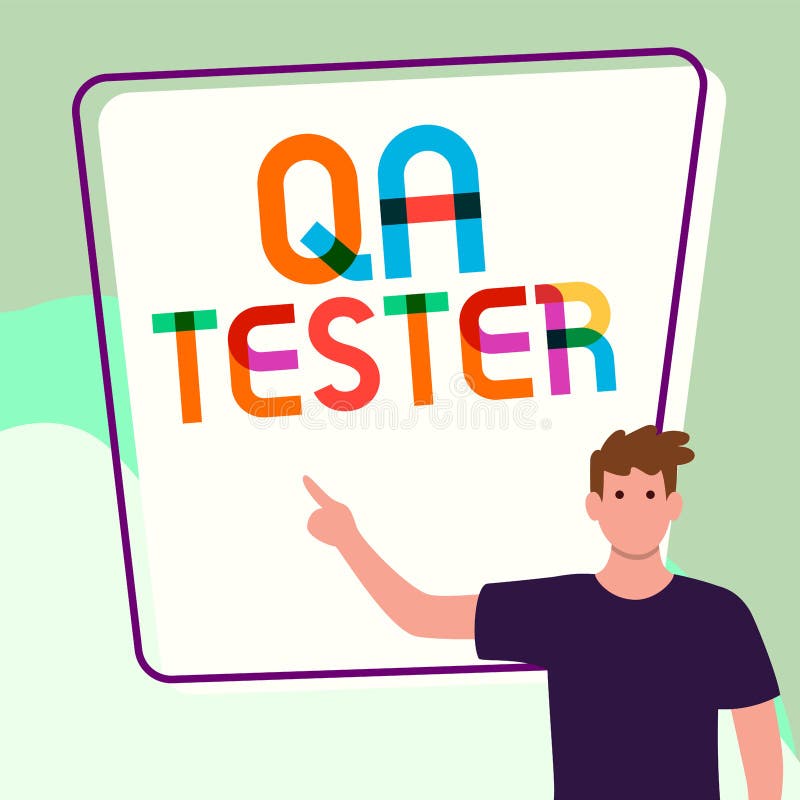 Hand Writing Sign Qa Tester Business Concept Quality Assurance Of An