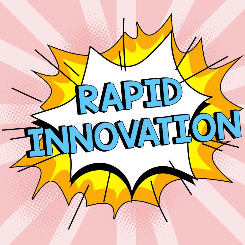 Text Caption Presenting Rapid Innovation. Internet Concept ...