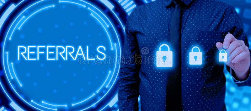 Writing Displaying Text Referrals. Business Concept Conditions that ...