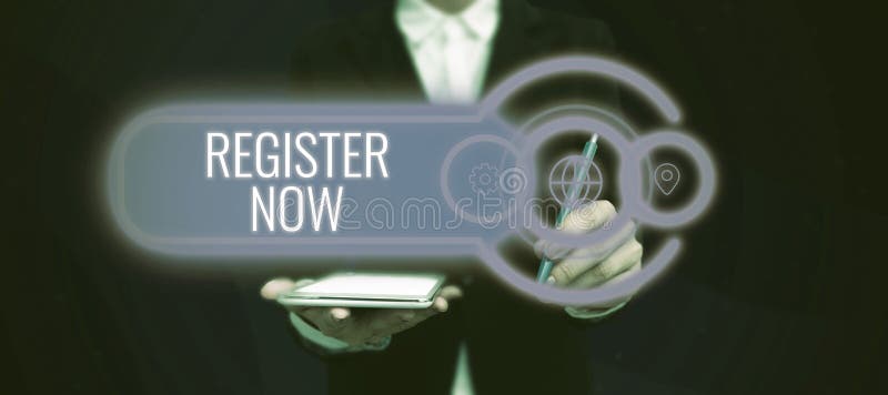 Conceptual Caption Register Now. Word for Name in an Official List ... Conceptual Caption Register Now. Word for Name in an Official List ...