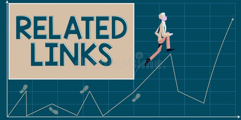 Conceptual Display Related Links Word For Website Inside A Webpage Cross Reference Hotlinks