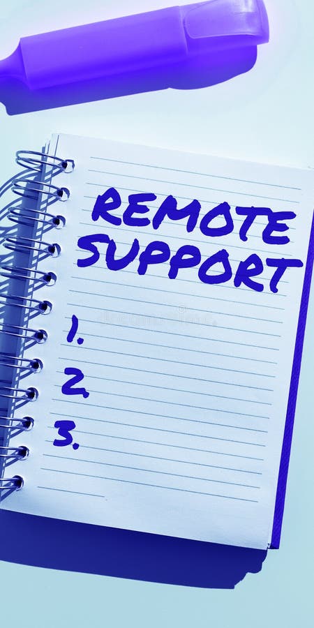 Writing Displaying Text Remote Support. Internet Concept Help End-users ...
