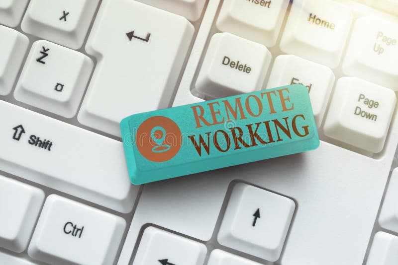 Writing Displaying Text Remote Working. Word for Style that Allows ...