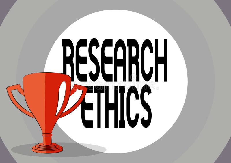 Text Sign Showing Research Ethics. Business Overview Interested in the ...