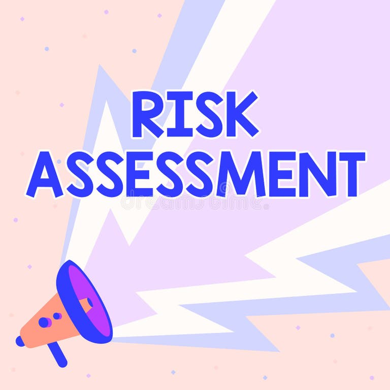 Writing Displaying Text Risk Assessment. Word Written on Evaluating ...