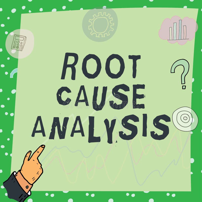 Writing Displaying Text Root Cause Analysis. Business Approach Method ...