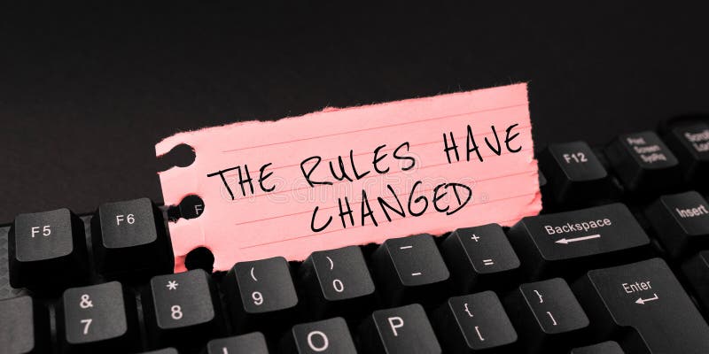 Rules Have Changed Stock Illustrations – 61 Rules Have Changed Stock ...