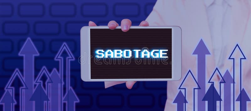 Writing Displaying Text Sabotage. Business Idea Destruction of an ... Writing Displaying Text Sabotage. Business Idea Destruction of an ...