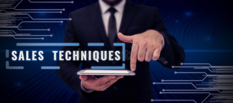 Writing Displaying Text Sales Techniques. Concept Meaning Methods that ...