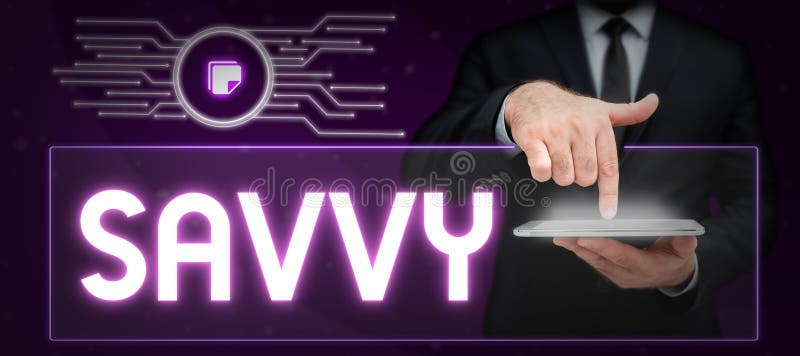 Writing Displaying Text Savvy. Concept Meaning Having Perception ...