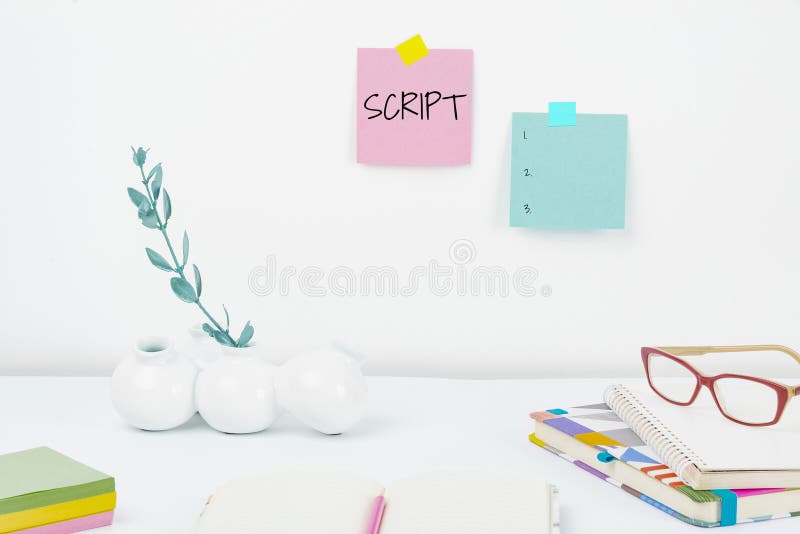 Writing Displaying Text Script Internet Concept Handwriting As
