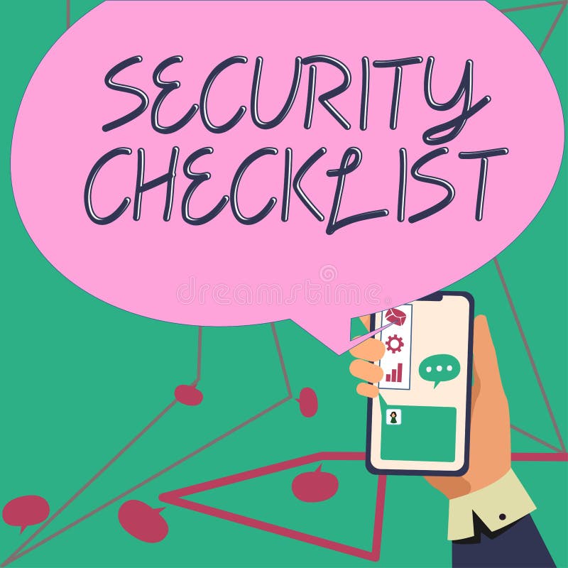 Security Checklistprotection Stock Illustrations – 7 Security ...