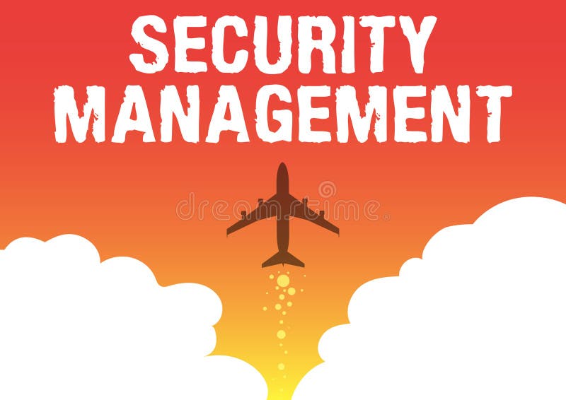 Writing Displaying Text Security Management. Business Concept is the ...