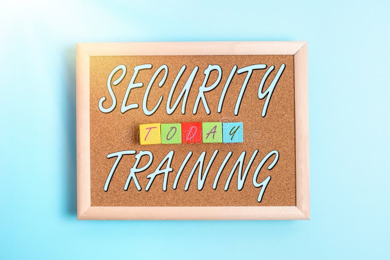 Writing Displaying Text Security Training. Business Showcase Providing ...