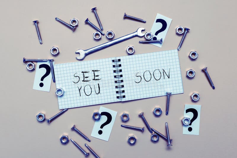 Writing Displaying Text See You Soon. Business Overview Used for Saying ... Writing Displaying Text See You Soon. Business Overview Used for Saying ...