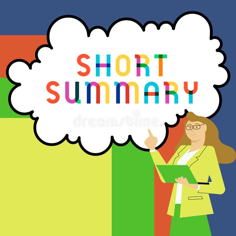 Sign Displaying Short Summary. Business Showcase Brief Statement of ... Sign Displaying Short Summary. Business Showcase Brief Statement of ...