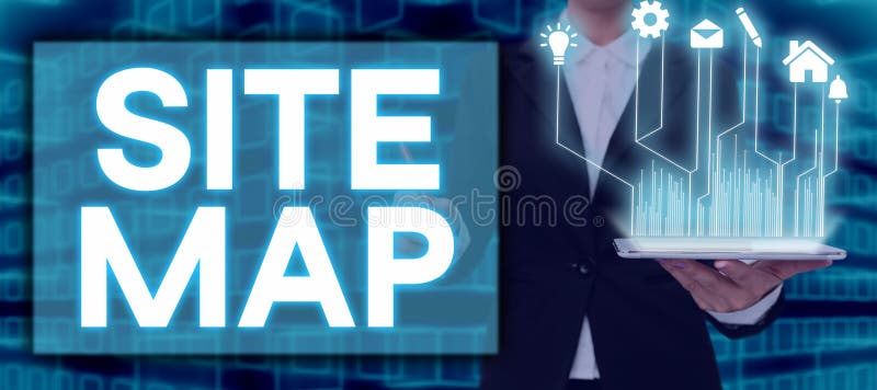 Writing Displaying Text Site Map. Business Overview Designed To Help Both Users and Search ...