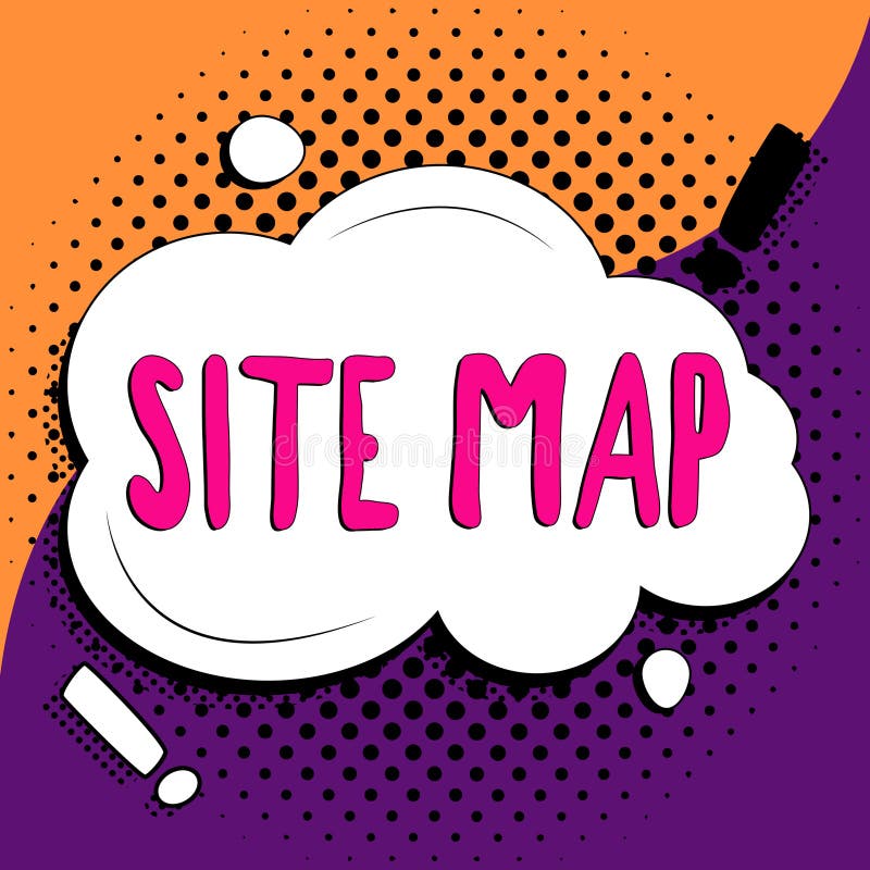 Writing Displaying Text Site Map. Business Overview Designed To Help ...