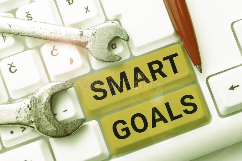 Inspiration Showing Sign Smart Goals. Internet Concept Mnemonic Used As ...