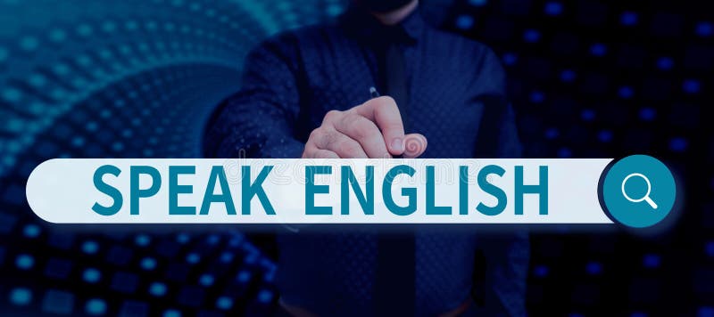 Writing Displaying Text Speak English. Internet Concept Study Another ...