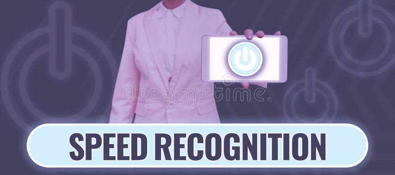 Writing Displaying Text Speed Recognition. Internet Concept ...