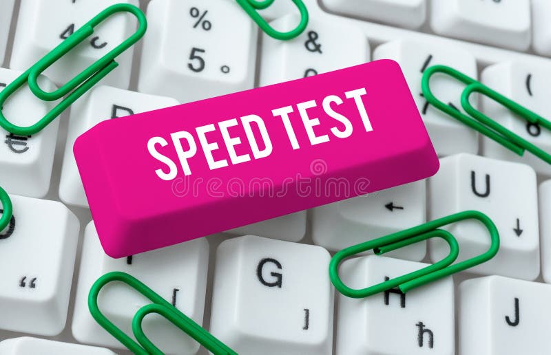Writing Displaying Text Speed Test. Word Written on Psychological Test ...