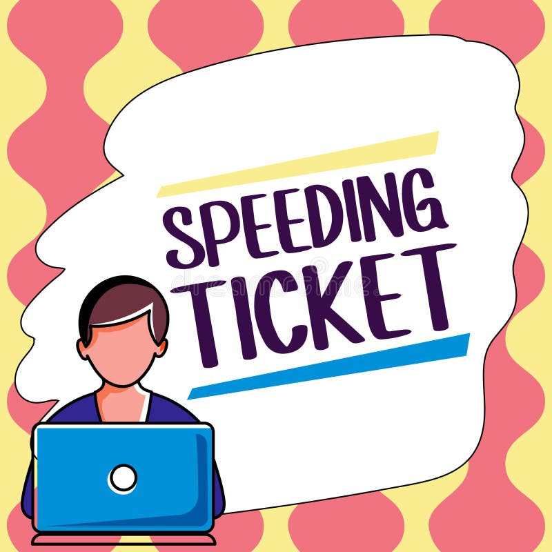 Writing Displaying Text Speeding Ticket. Conceptual Photo Psychological ...