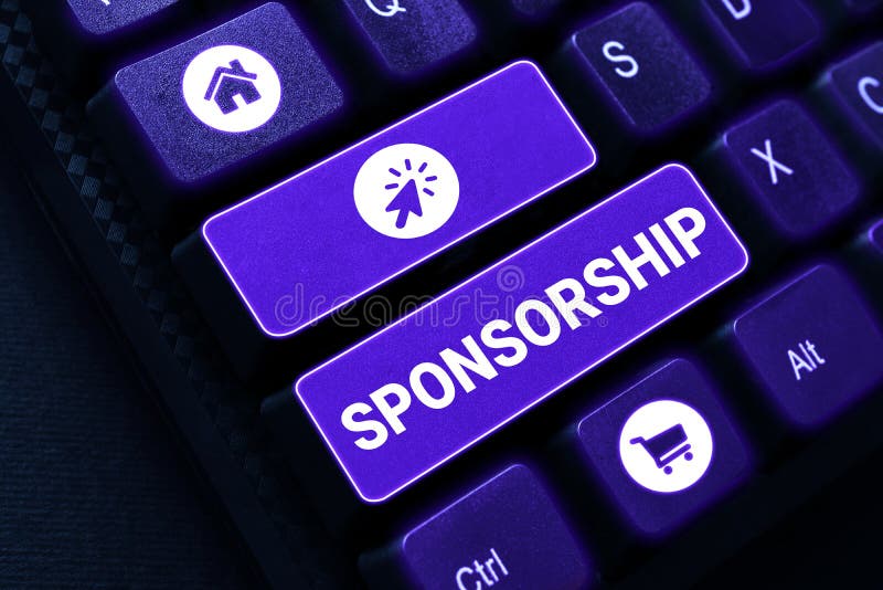 Text Caption Presenting Sponsorship. Business Approach Position of ...