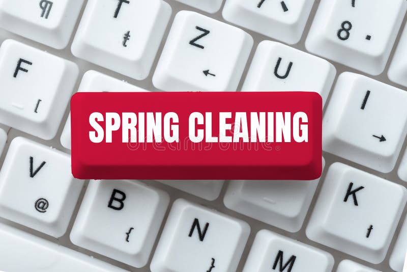 Inspiration Showing Sign Spring Cleaning. Business Overview Practice of ...