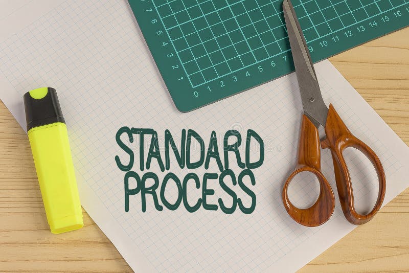 Text Showing Inspiration Standard Process. Business Showcase Rules Made ...