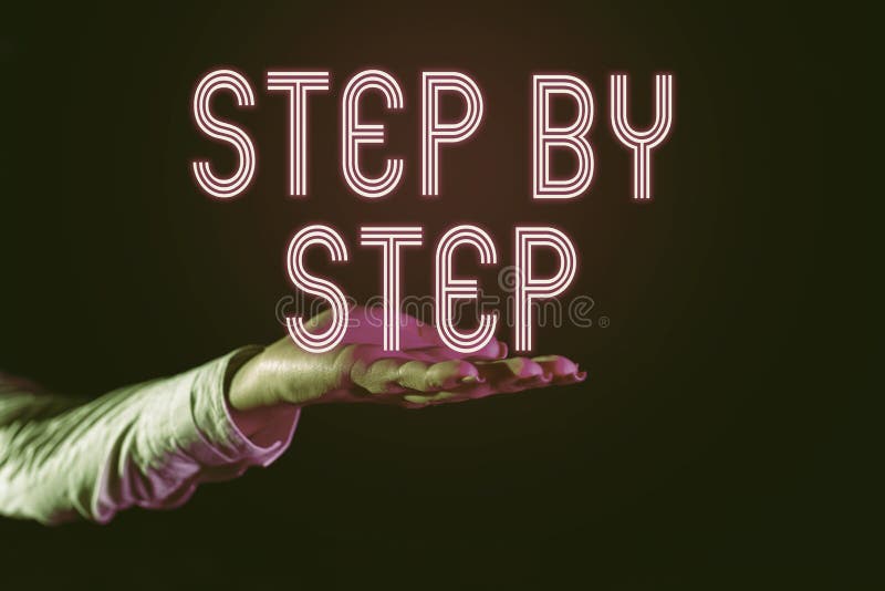 Inspiration Showing Sign Step by Step. Business Showcase Slow Progress ...