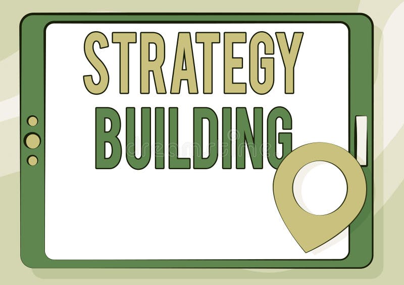 Strategy Building Doodle Concept Stock Vector - Illustration of ...