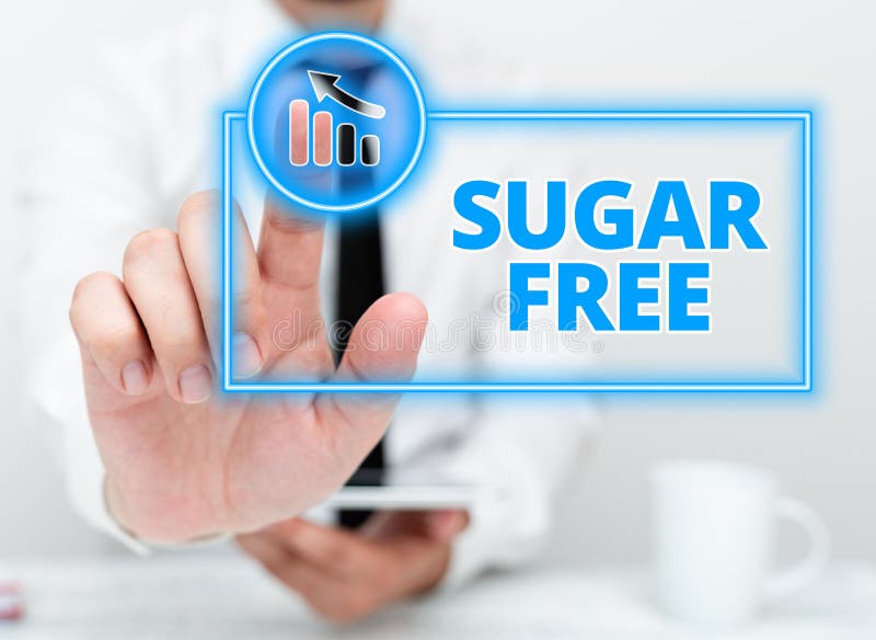 Writing Displaying Text Sugar Free. Word Written on Containing an ...