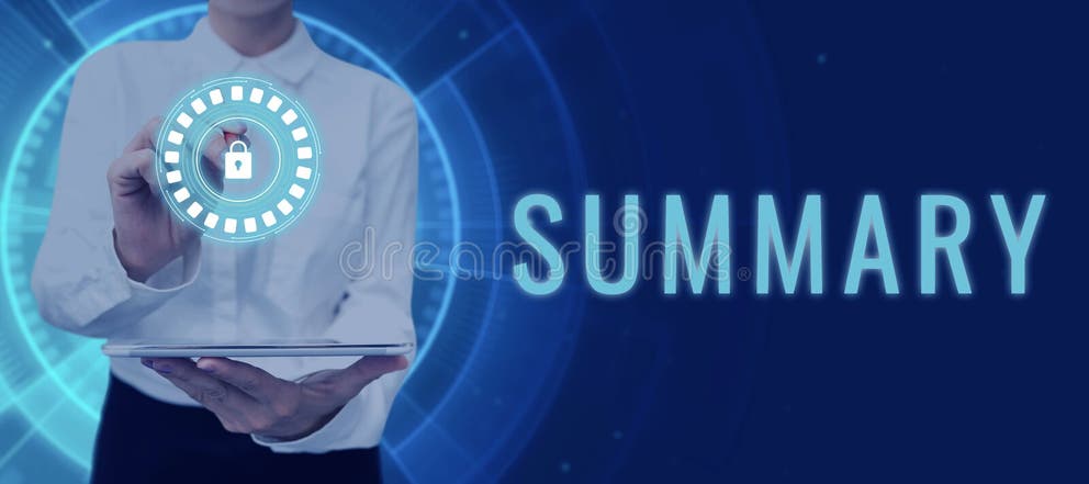 Writing Displaying Text Summary. Business Overview Brief Statement ...