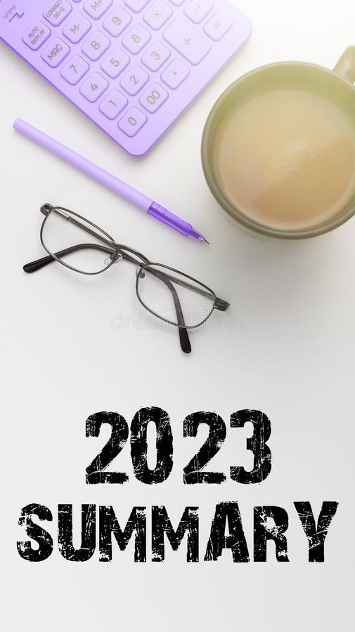 Conceptual Display 2023 Summary. Business Showcase Summarizing Past ...