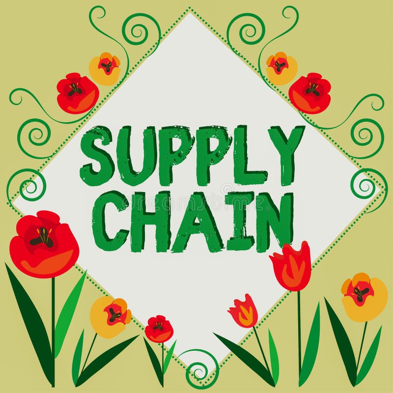 Inspiration Showing Sign Supply Chain. Business Concept System of ...