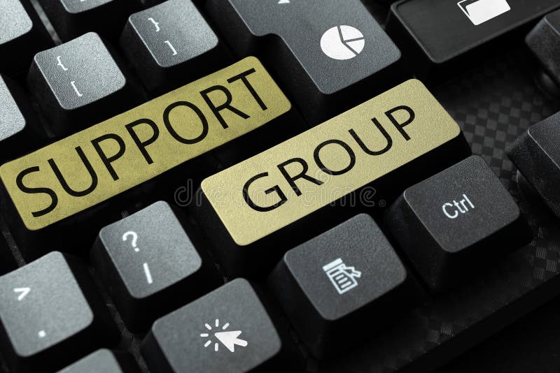 Writing Displaying Text Support Group. Word for Number of People ...