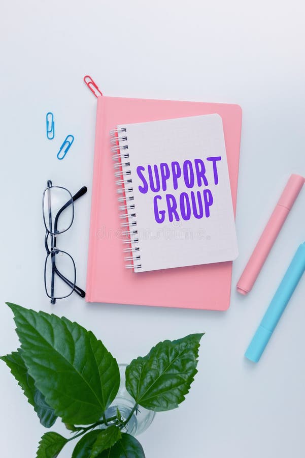Writing Displaying Text Support Group. Word for Number of People ...