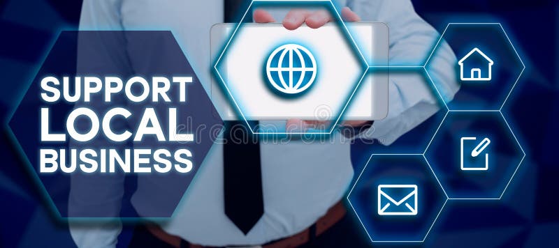 Handwriting Text Support Local Business. Business Concept Increase ... Handwriting Text Support Local Business. Business Concept Increase ...