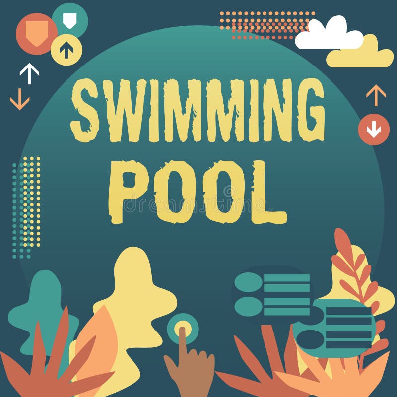 Writing Displaying Text Swimming Pool. Word Written on Structure ... Writing Displaying Text Swimming Pool. Word Written on Structure ...