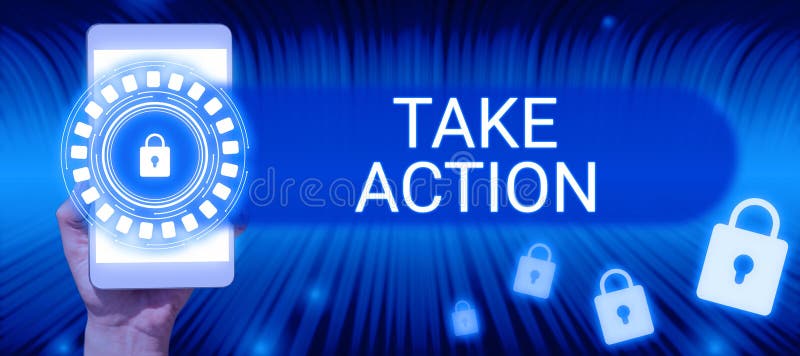 Writing Displaying Text Take Action. Concept Meaning Positive Act of ...